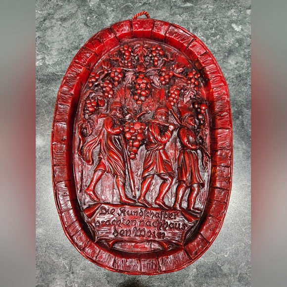 Wall Decor | Rare Find Vintage German Decorative Wax Plaque | Poshmark